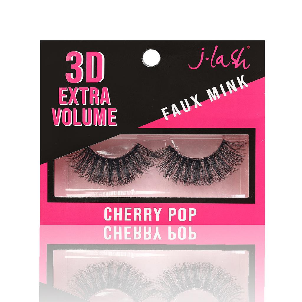 J-Lash - 3D Extra Volume Faux Mink Lashes - Cherry Pop | MAKEMORE